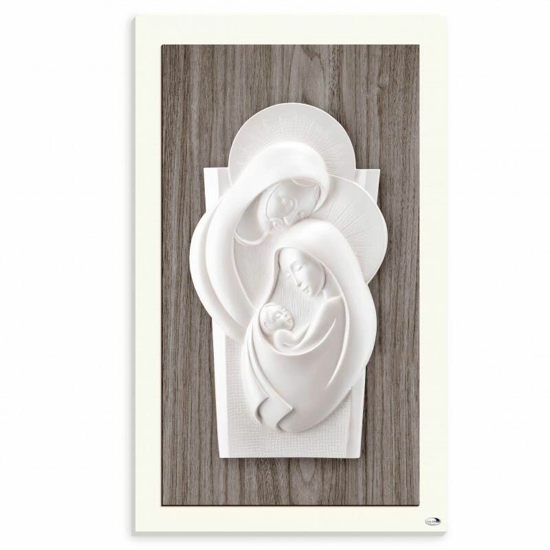 Святое Семейство Барельеф на стену. 13 х 19 см. (13 х 19 см / на дереве)