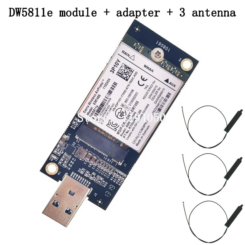 DW5811e модуль Wi-Fi + адаптер + 3 антенны