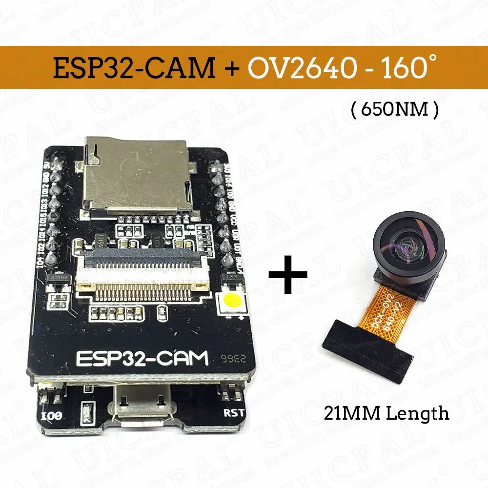 ESP32 CAM Модуль камеры UICPAL 21MM-160-650NM