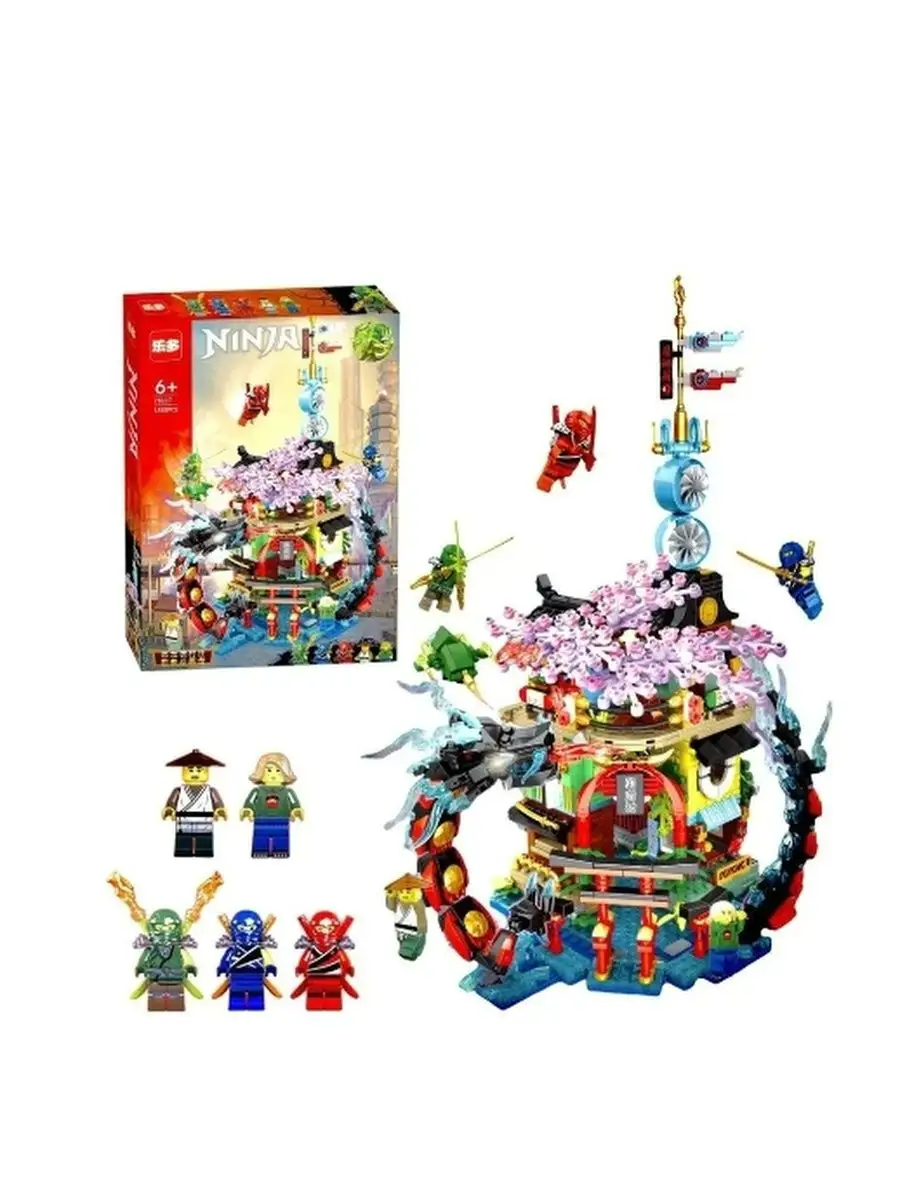 Конструктор Ninja Сады Небесного храма - 1455 дет/Совместим с конструктор Lego Ninjago/Подарок ребенку