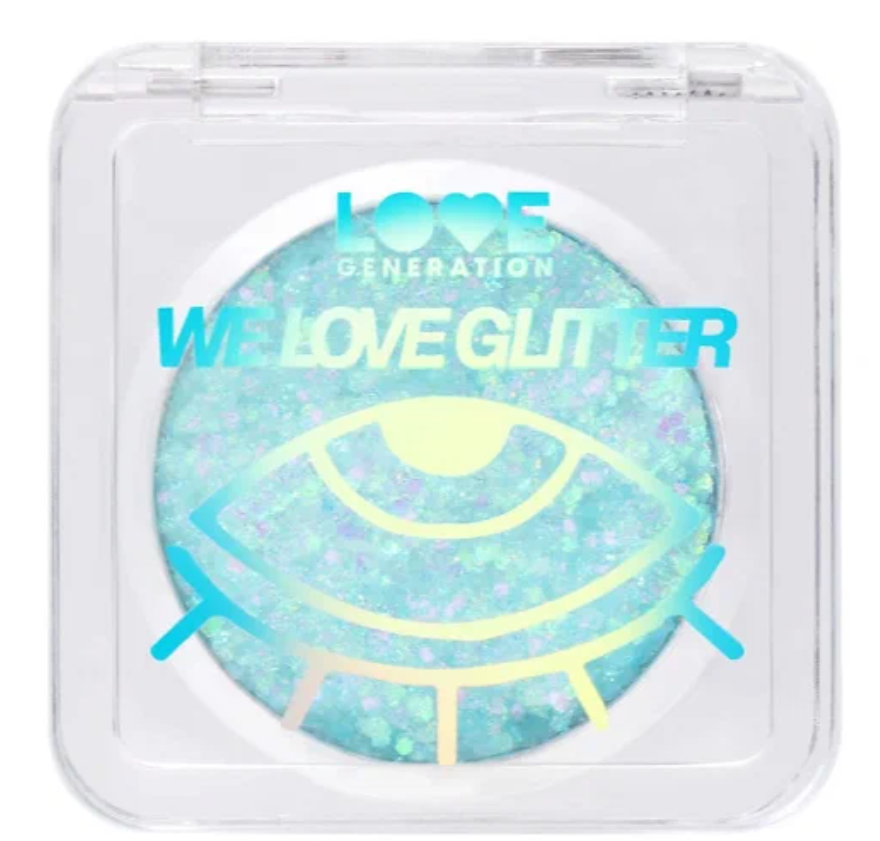 Глиттер для лица Love Generation We love glitter, тон 06 серебристо-зеленый, 1,8 г