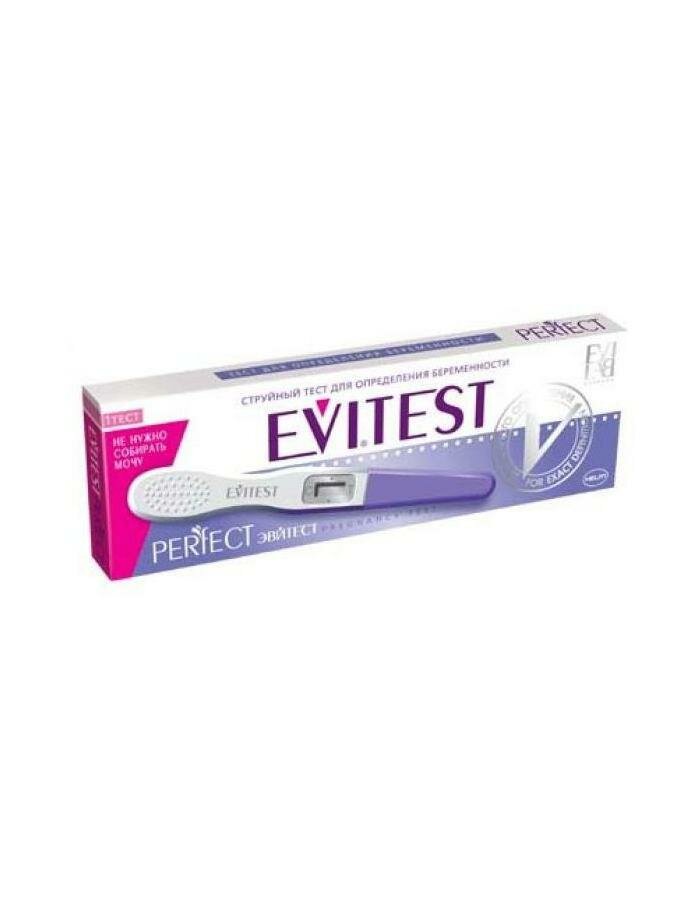 Evitest Perfect, струйный тест на беременность, 1 шт.