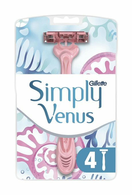 Gillette Simply Venus Набор из четырех одноразовых станков для бритья 100мл