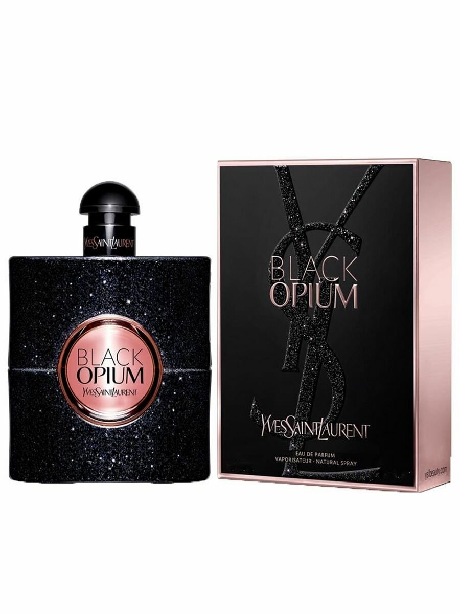 Yves Saint Laurent Парфюмерная вода Black Opium, цветочный аромат, 90 мл