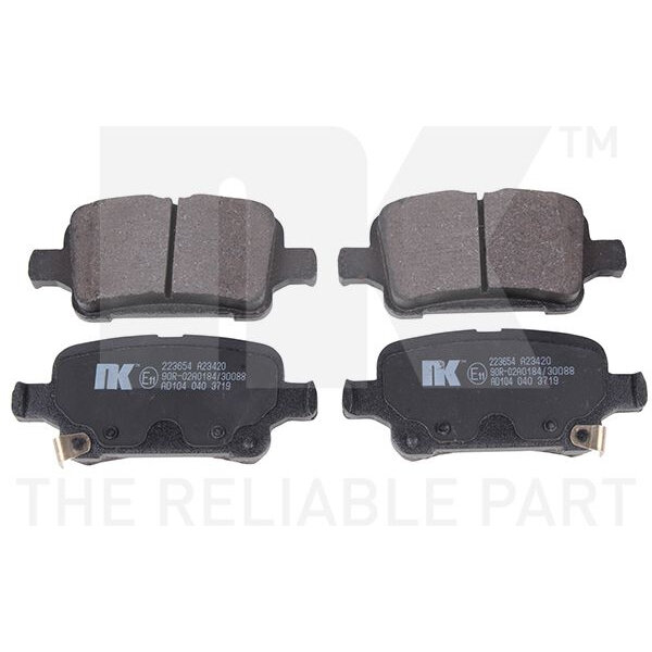 Колодки тормозные к-т для автомобиля Vauxhall Opel, NK 223654 (1 шт.)