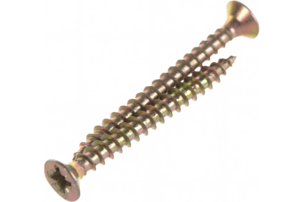 Шуруп крепежная техника 3,0x30 мм, жёлтый цинк, 1000 шт, БК 431310, для древесины