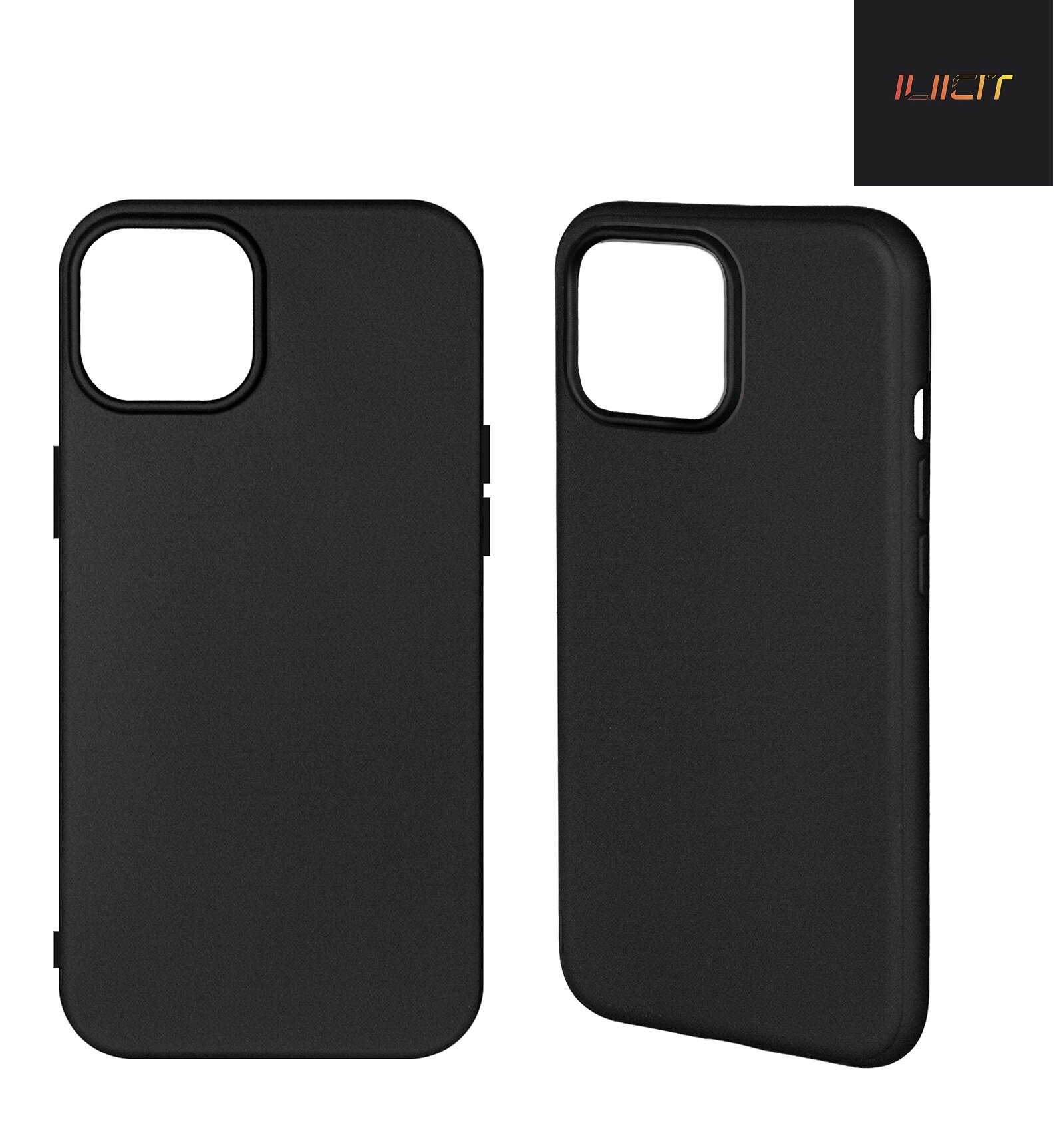 Чехол iPhone 15 Plus TPU матовый черный (IS789599)