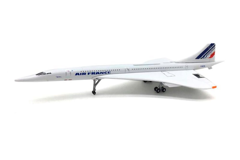 Модель коллекционная PAUDI Concorde air france / модель самолета конкорд эйр франс (длина 16 см) аналог ТУ-144