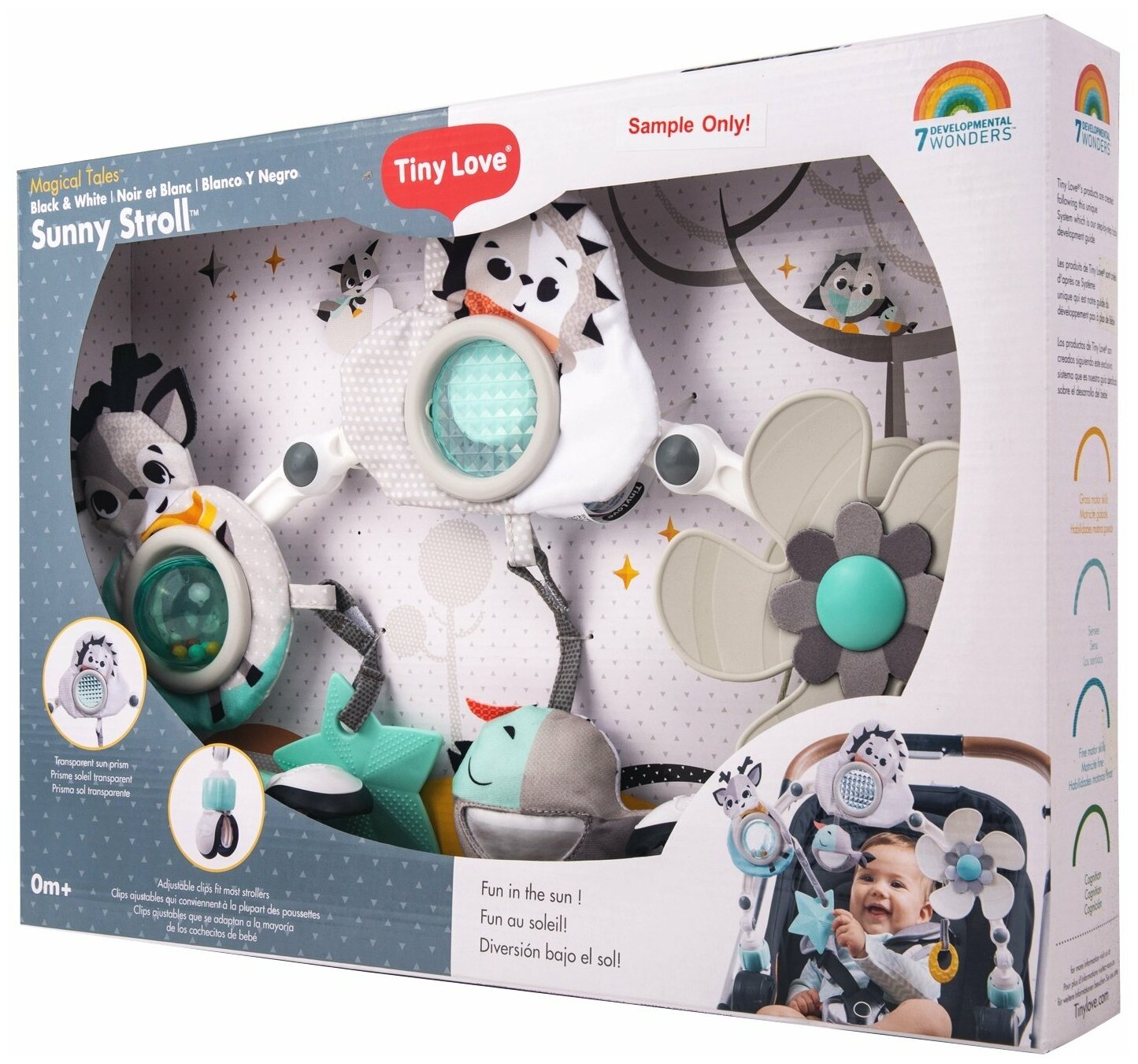 Дуга Tiny Love "День и Ночь" 1404601110, текстиль, пластик, серый