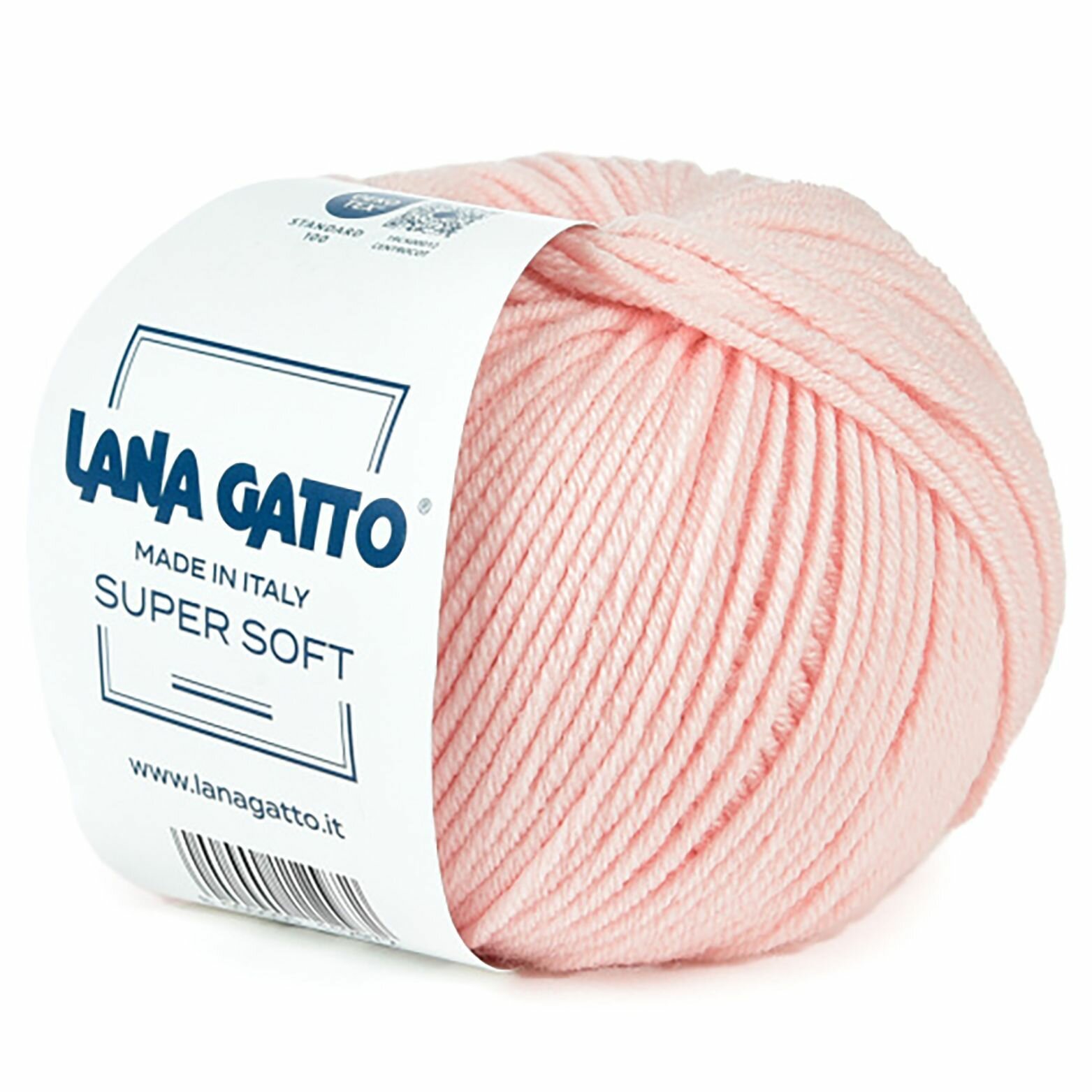 2 Мотка, Lana Gatto SUPER SOFT, 100% Чистая экстратонкая мериносовая шерсть / 50 гр. - 125 м, Цвет 14737