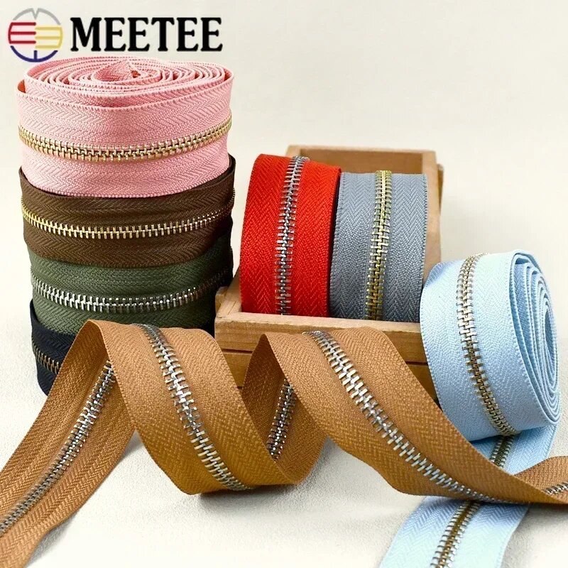 Молния Meetee 5# CoffeeSilver, 2Yards — фото 1