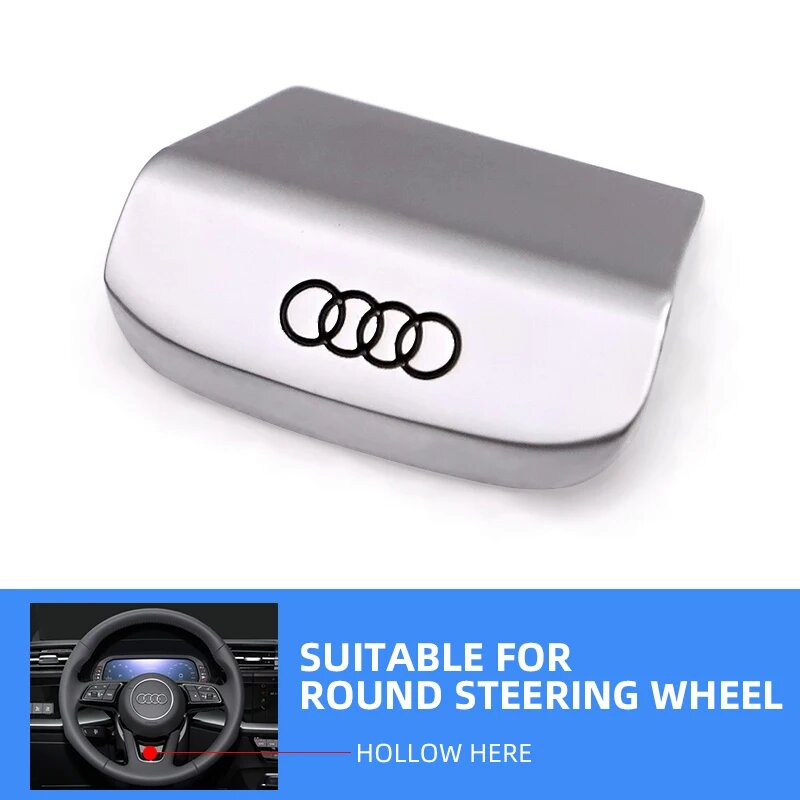 Наклейка для украшения рулевого колеса автомобиля для Audi A4l A3 Q3 Q5 A5 Q2L, аксессуары audi O