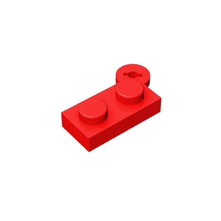Красная пластина Gobricks 1x2 для Lego (010)
