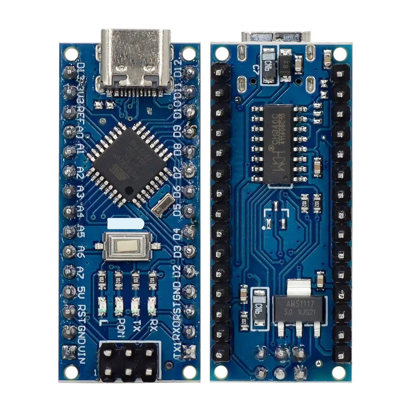 Красный контроллер для Arduino CH340 SIMPLE ROBOT For arduino Type-C USB Синий, Type-C USB Welding