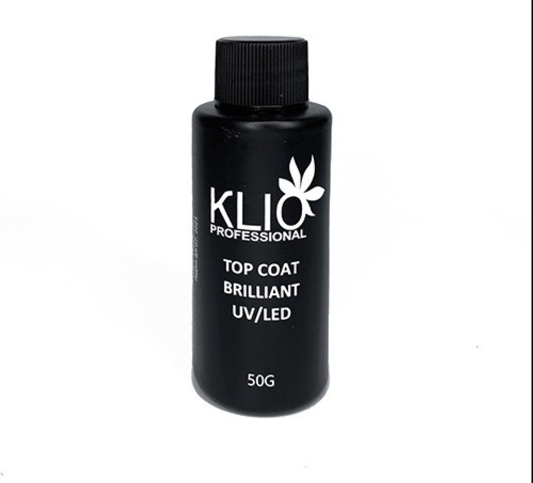 KLIO Топ без липкого слоя Brilliant 50 мл (узкая банка)