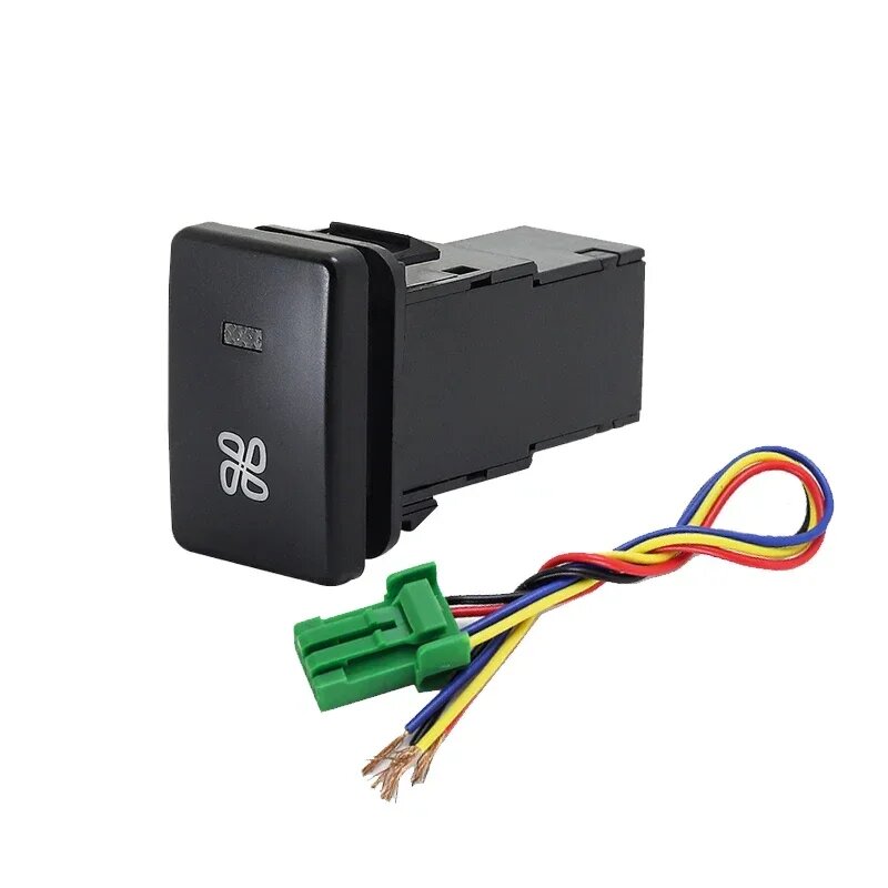 Автомобильный вентилятор, музыкальный прожектор, кнопка обогрева рулевого колеса с проводом для Toyota Camry Prius Corolla Prado Fan Switch