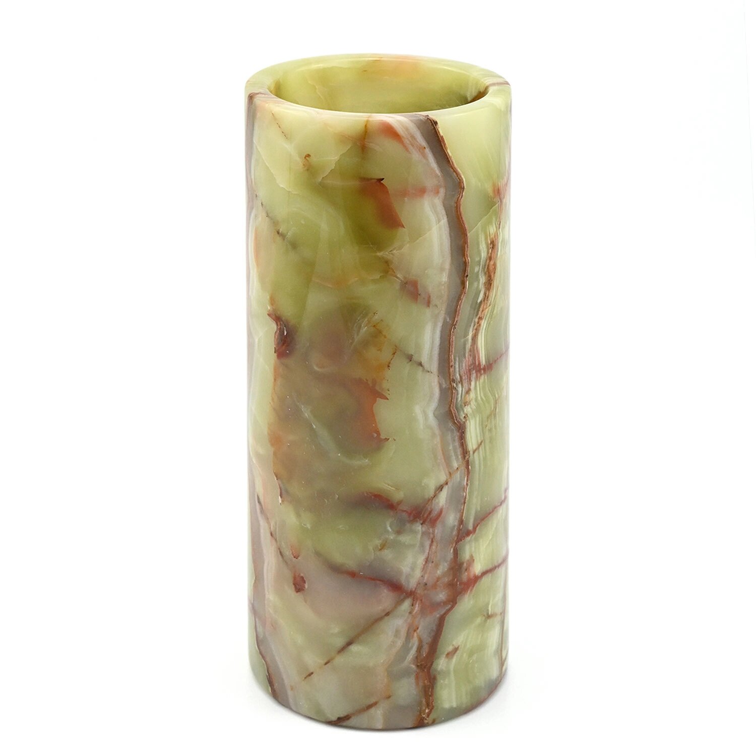 Ваза из оникса цилиндр 100*100*250мм .