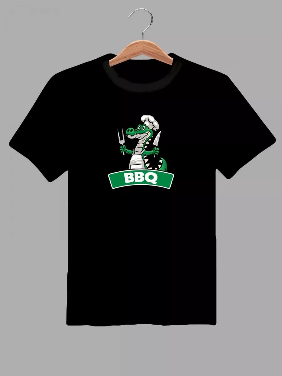 Футболка BBQ крокодил повар