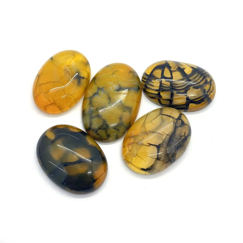 Многоовальная бусина из натурального камня тигровый глаз агат опал 1 шт E-1pc