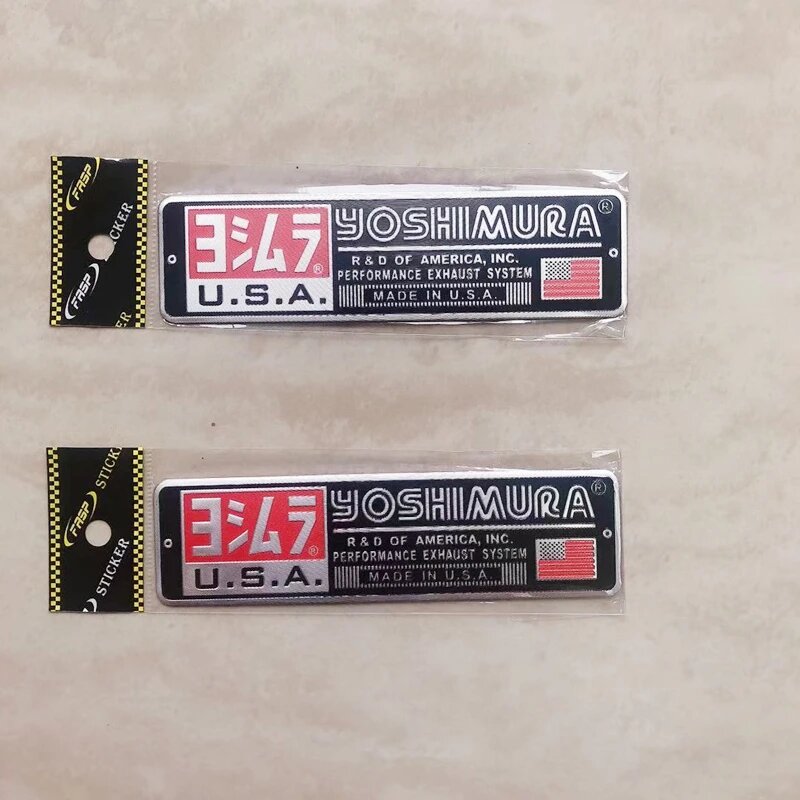 Наклейка Yoshimura USA на выхлопную трубу мотоцикла, 2шт.