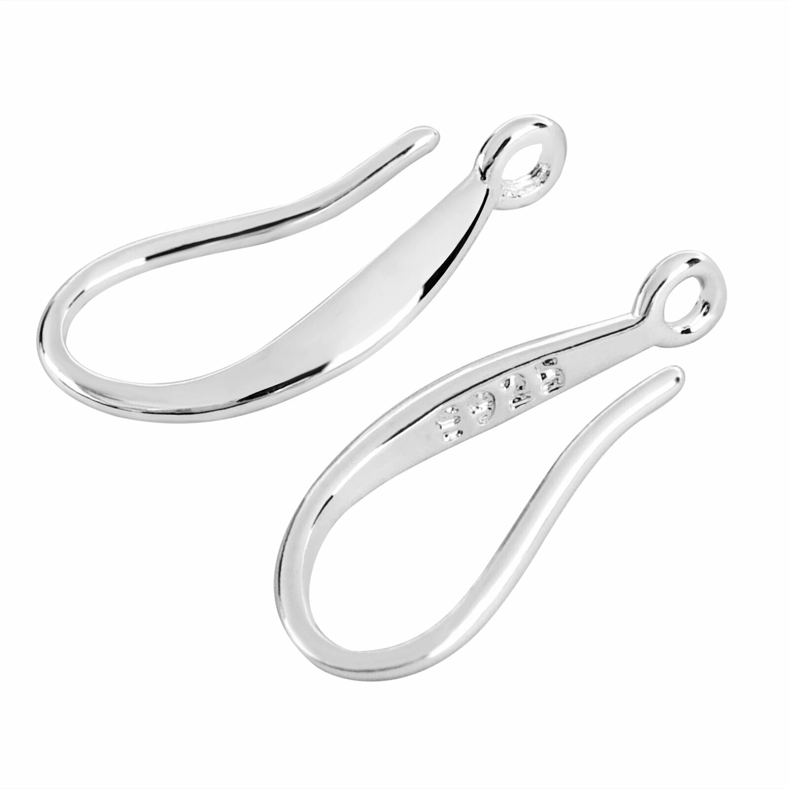 Серебряные серьги-клипсы, 20 шт, Цвет: 02-Glod