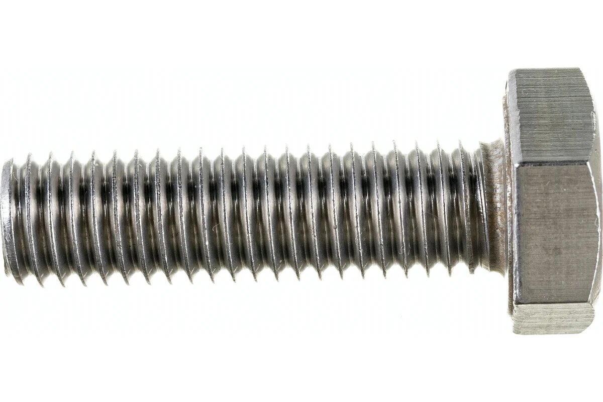 G2 Болт с шестигранной головкой DIN 933, полная резьба, нержавеющая сталь, 10x35 мм, 2 шт