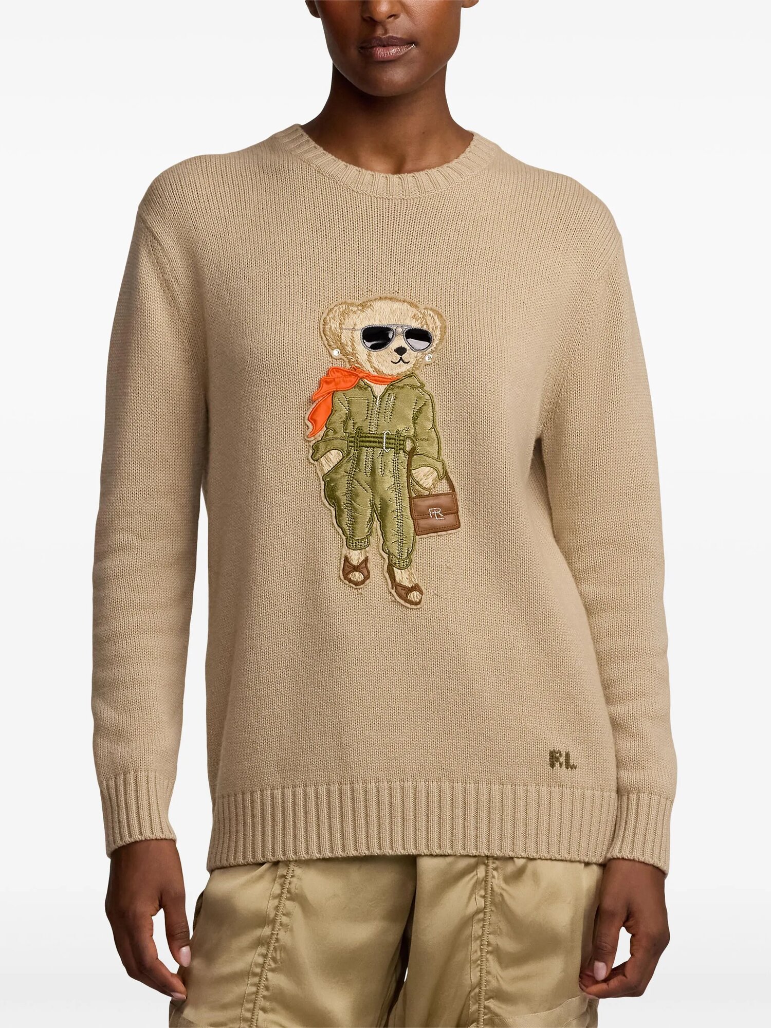 Свитер Ralph Lauren Collection Polo Bear, размер 48, , разноцветный — фото 1