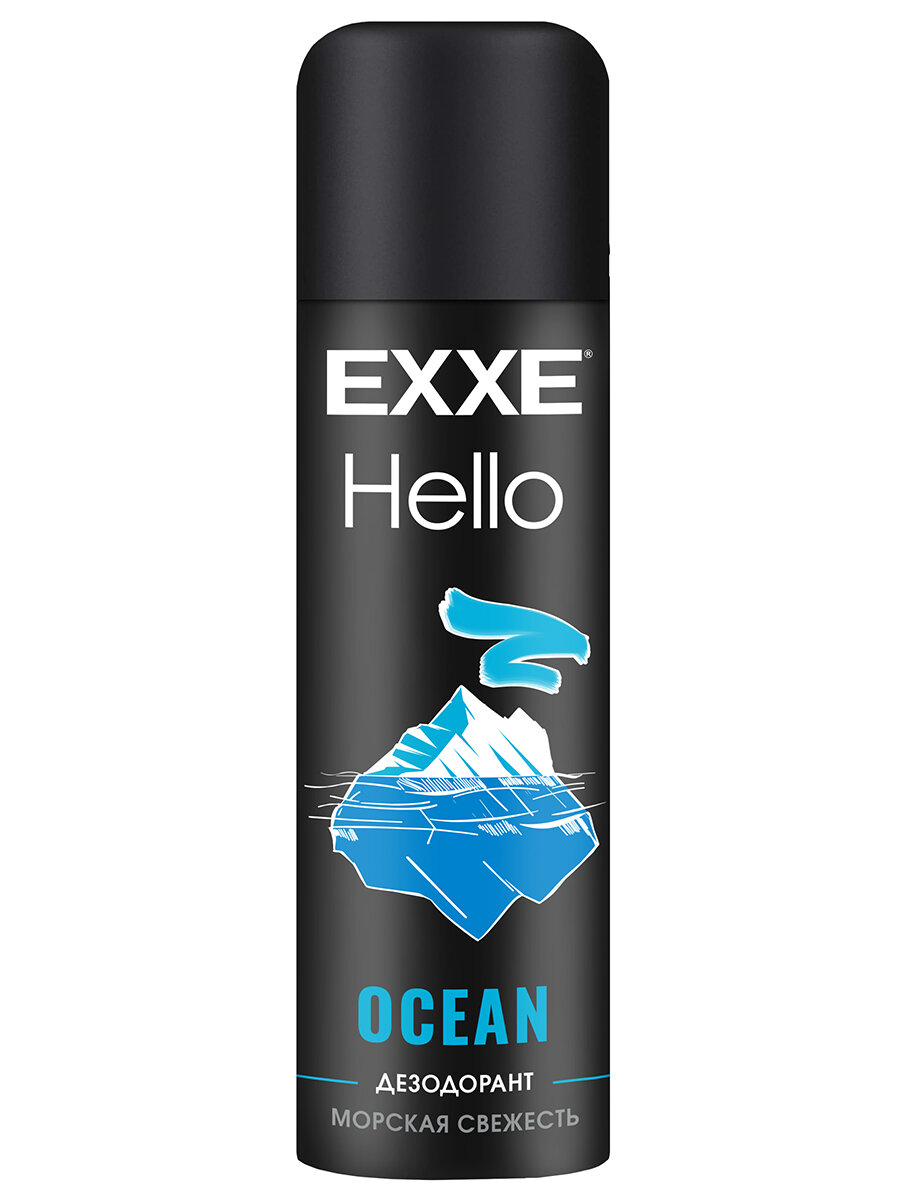 Дезодорант EXXE мужской Men Hello спрей Ocean парфюмированный 150мл