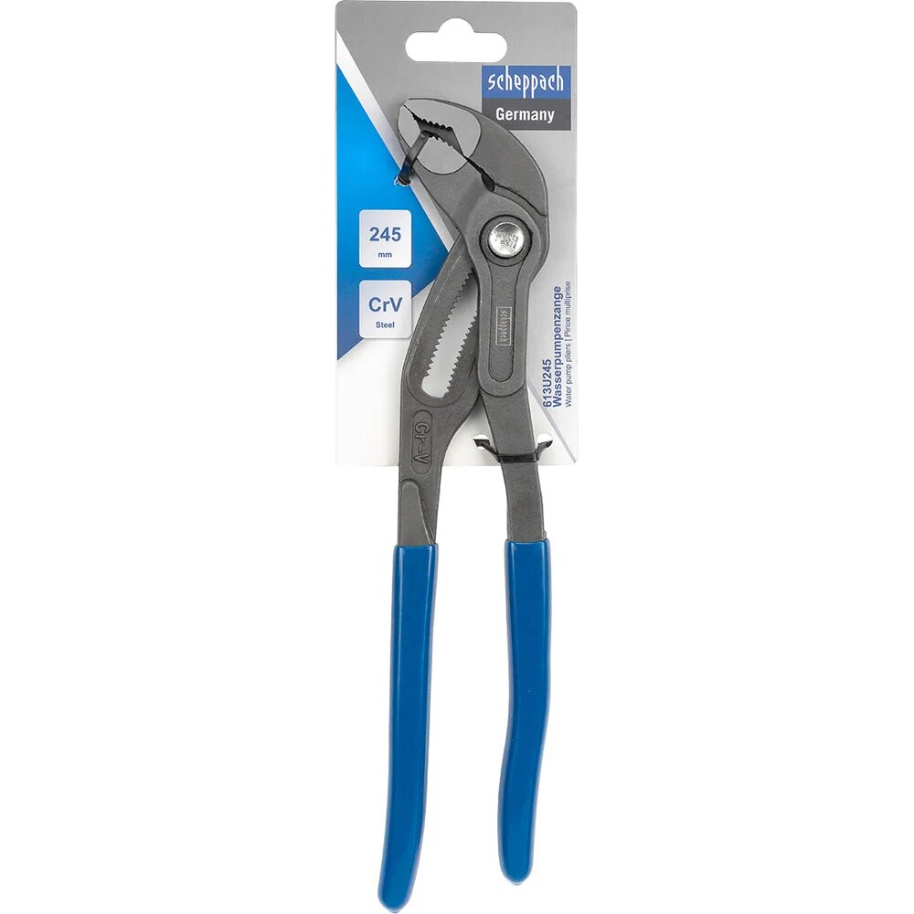 Пассатижи, Scheppach, переставные сантехнические с кнопкой фиксации Scheppach Cr-V 245мм