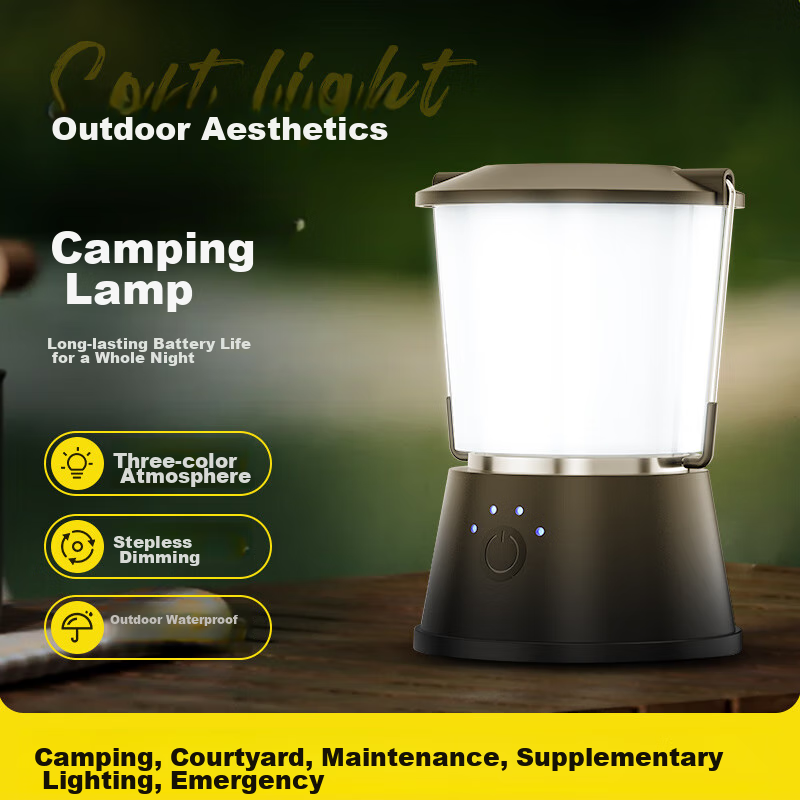 Shenyu Camping Light, Outdoor Camping Lantern, Tent Light, Emergency Equipment, Hanging Light, Power Outage Home Lighting Bulb, Long-Lasting Battery