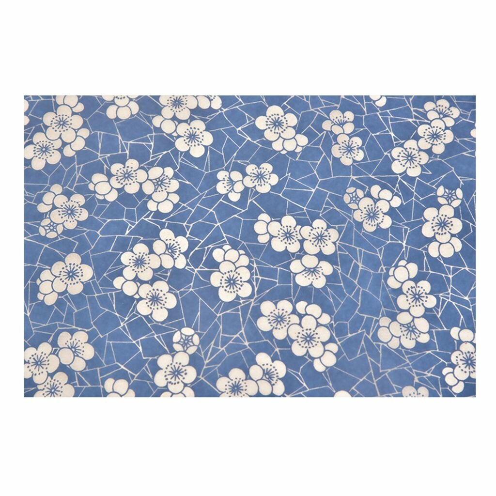 Керамика подглазурная синяя и белая бумага для деколи