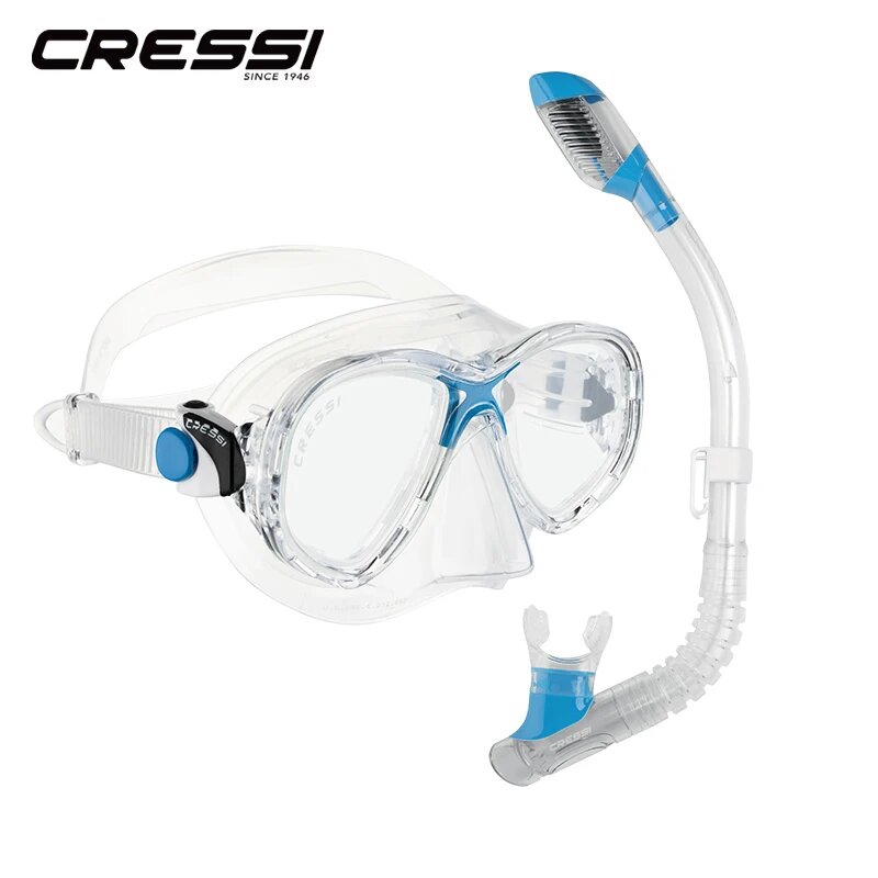 Cressi MAREA JR MINIDRY набор для подводного плавания для детей, набор для дайвинга, маска для подводного плавания, плавник для подводного плавания для мальчиков и девочек, От 6 до 13 лет