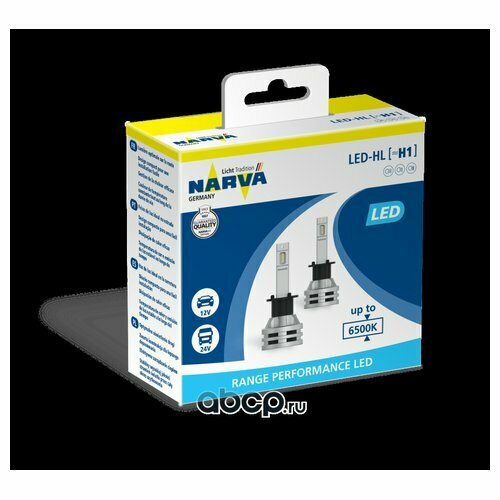 Комплект светодиодных ламп LED H1 RPL2 12В/24В 6500К X2 Narva 18057