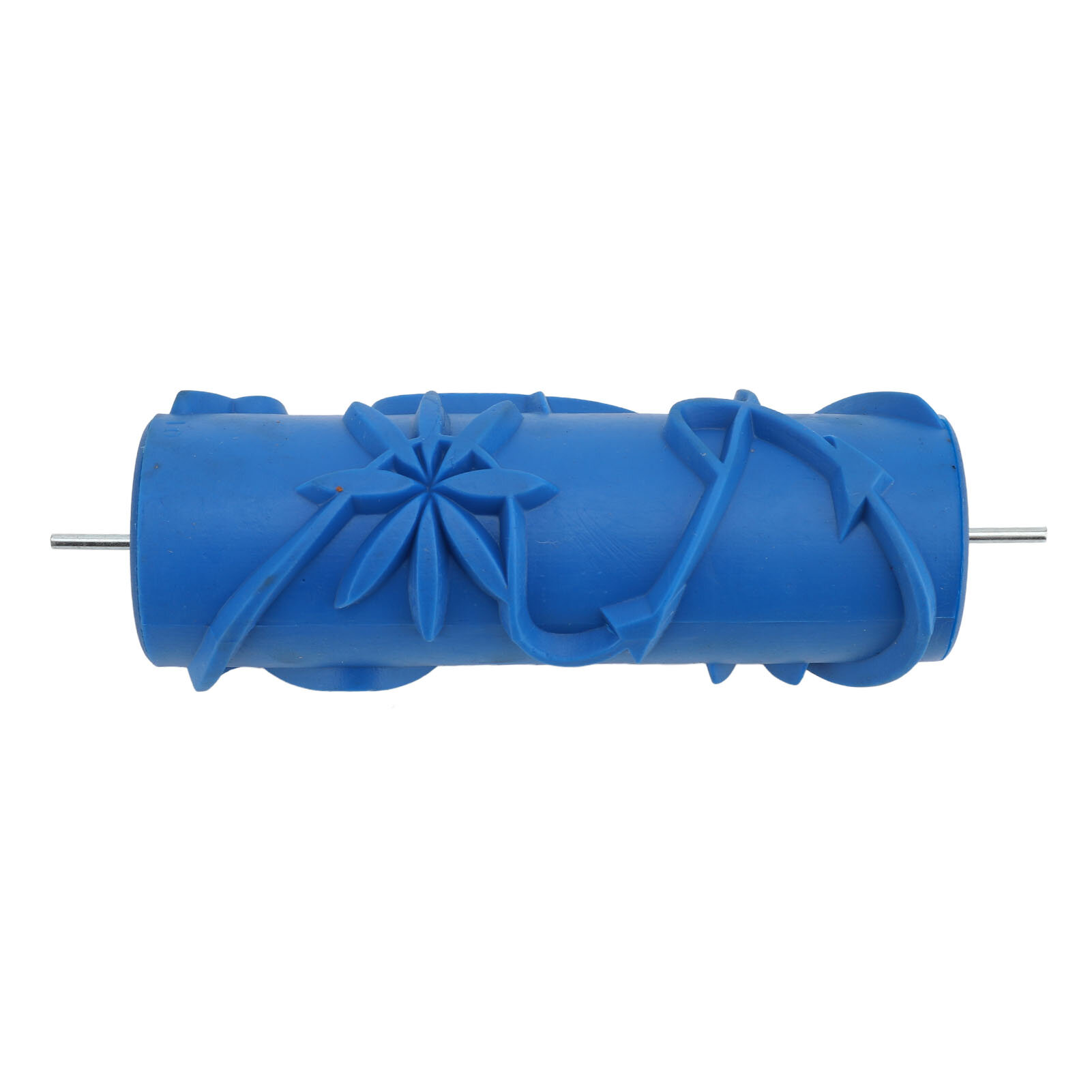 Валик для рисования узоров с мягкой резиновой головкой для стен, потолка, декоративный текстурный инструмент, синий 106Y