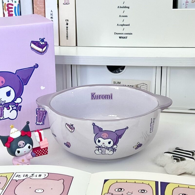 Керамическая миска для риса Sanrio Hello Kitty, детская миска для еды, посуда Куломи, Керамическая миска для выпечки