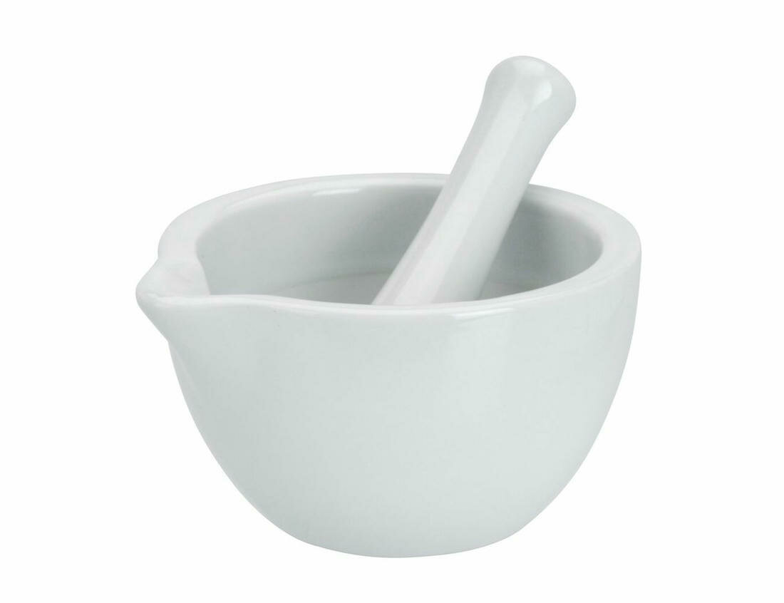 Ступка с пестиком, фарфор, 10 см, Koopman International