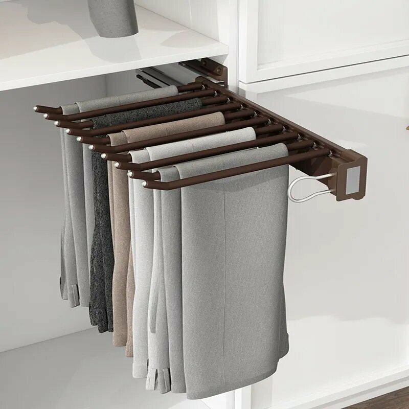 Стойка для гардеробной системы, Левый и правый универсальные, авиационный алюминий, 46х35,5 см