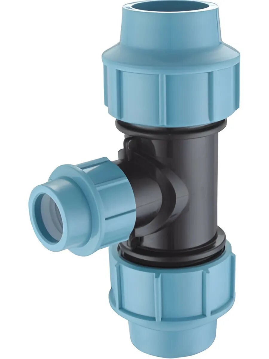 Тройник ПНД компрессионный 32x25x32 переходной AV ENGINEERING (AVE110322532)