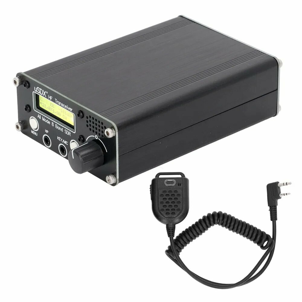 8-диапазонный радиотрансивер с ЖК-дисплеем SDR, полнорежимный HF SSB QRP-трансивер с антенным разъемом BNC, без источника питания