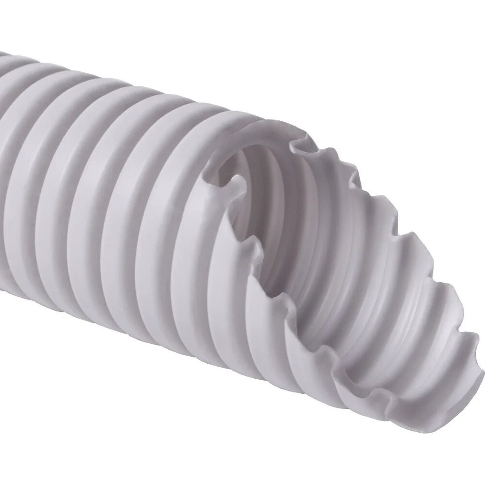 KOPOS Труба гофрированная Монофлекс ПВХ легкая 350N серая с/з d25 мм 1425 (K75D) Mflex-1425_K75D