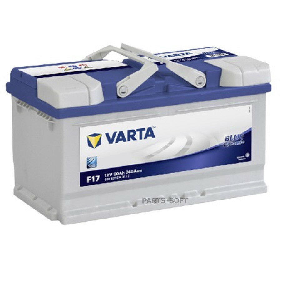 Аккумулятор VARTA Blue Dynamic 80А/ч обратная полярность, низкий от официального дистрибьютора, VARTA, артикул 580406074