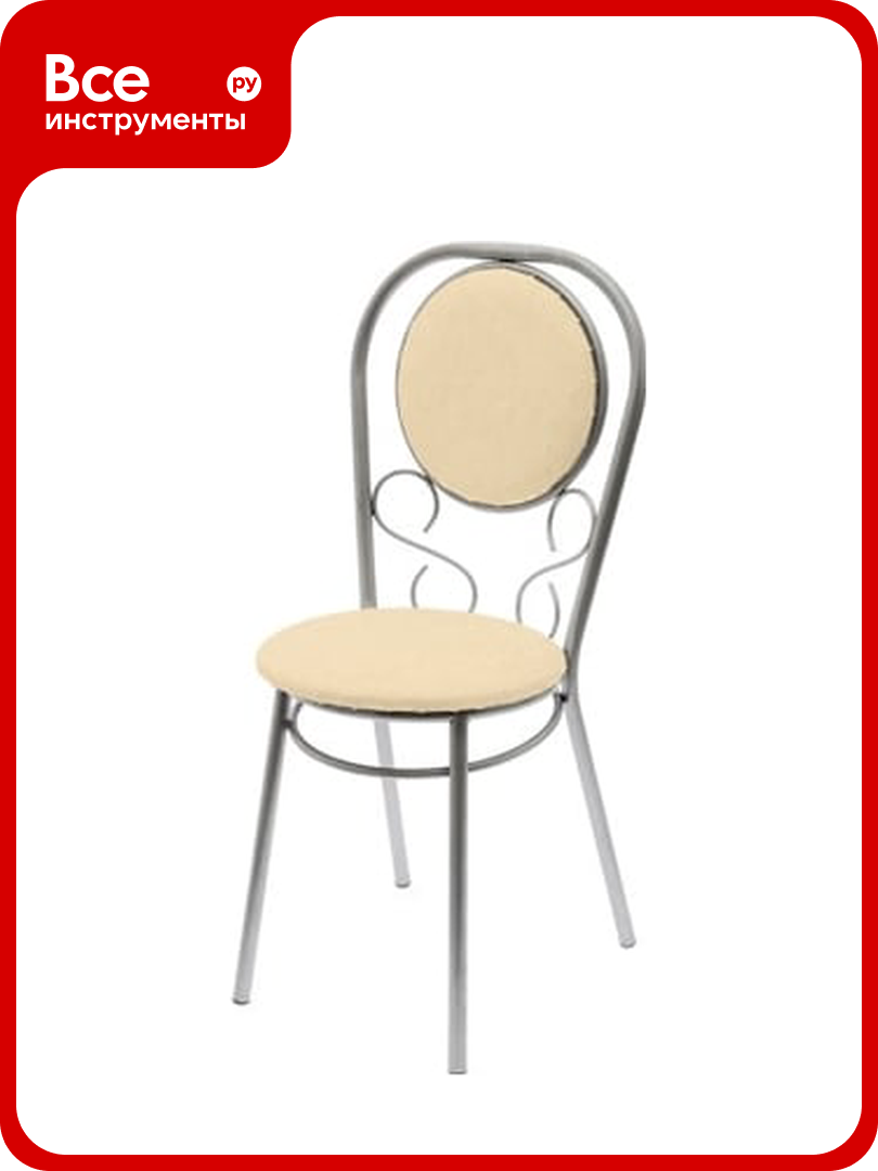 Стул MODULE'S TYLE Ампир бежевый с печатью на меди ХМ544 прочной конструкции