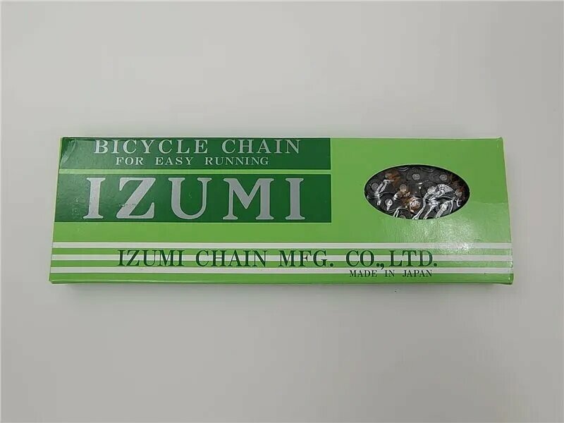 Цепь велосипедная Izumi JET, односкоростная, усиленная, 1/2х1/8, черная, 1 шт