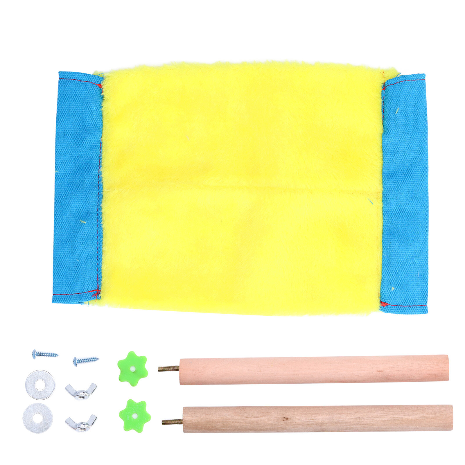 Подвесной мягкий теплый гамак-гнездо для попугая, желтый