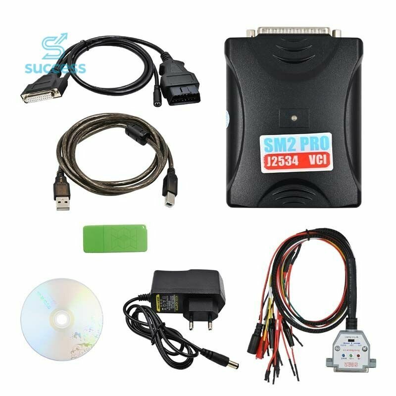 Программатор SM2 Pro v2.21.22 + USB ключ 67в1 / Автосканер OBDII j2534 / Чип-тюнинг