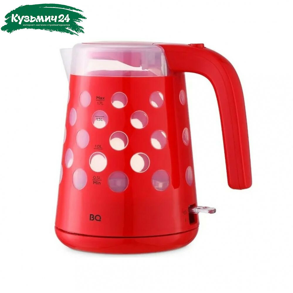 Чайник электрический BQ KT1713P 1.7 л, пластик, 2.2 кВт, красный