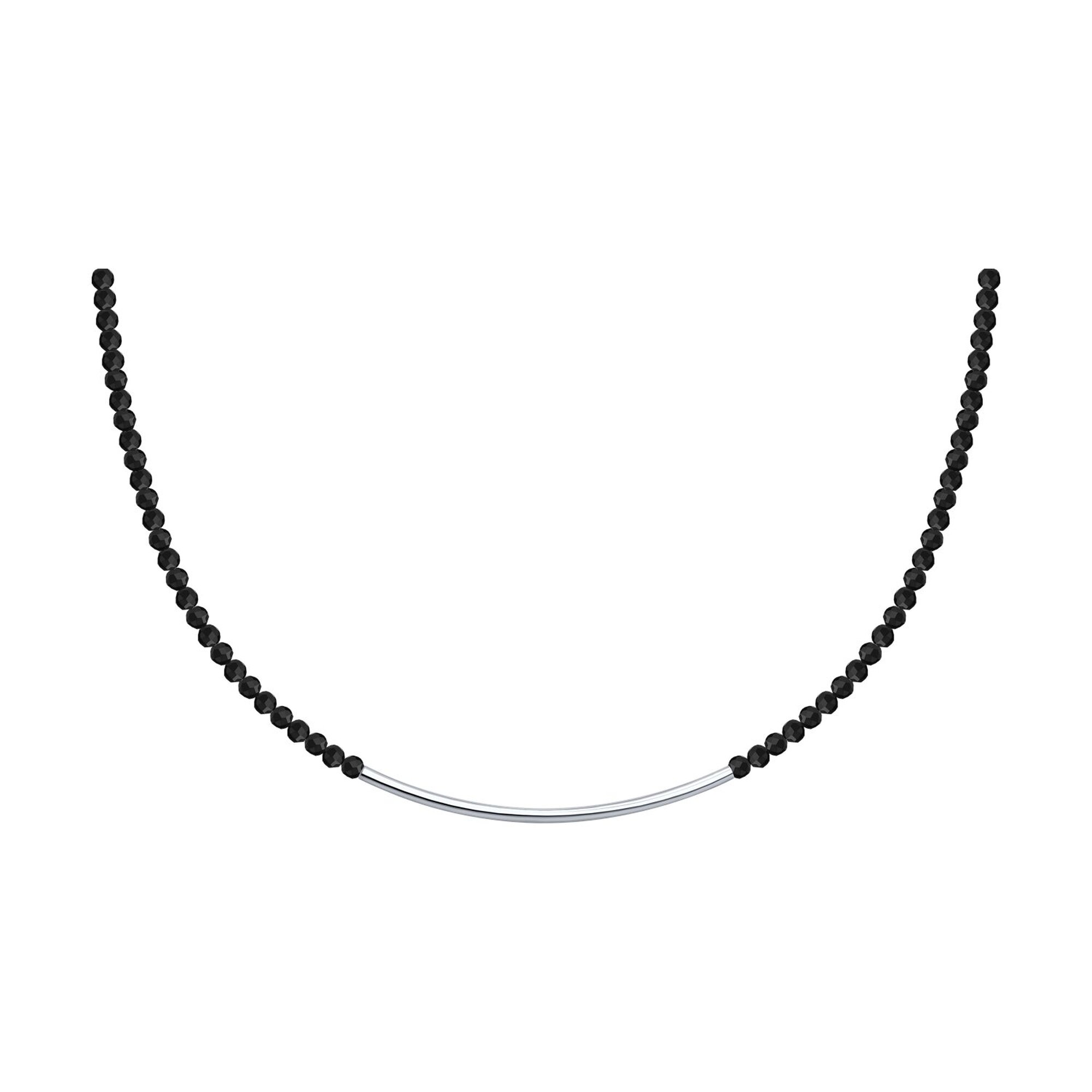 Колье, серебро, 925 проба, родирование, шпинель