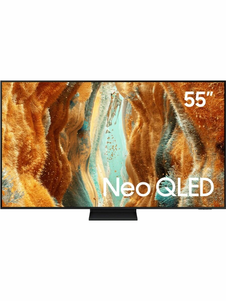 Телевизор Samsung QE55QN70FAUXRU 55", Neo QLED, 4K, 120Гц, 20Вт, чёрный
