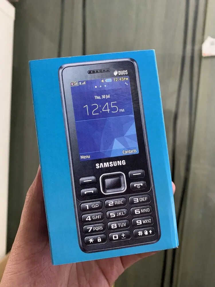 Samsung B350E Duos GSM мобильный телефон для пожилых людей, белый