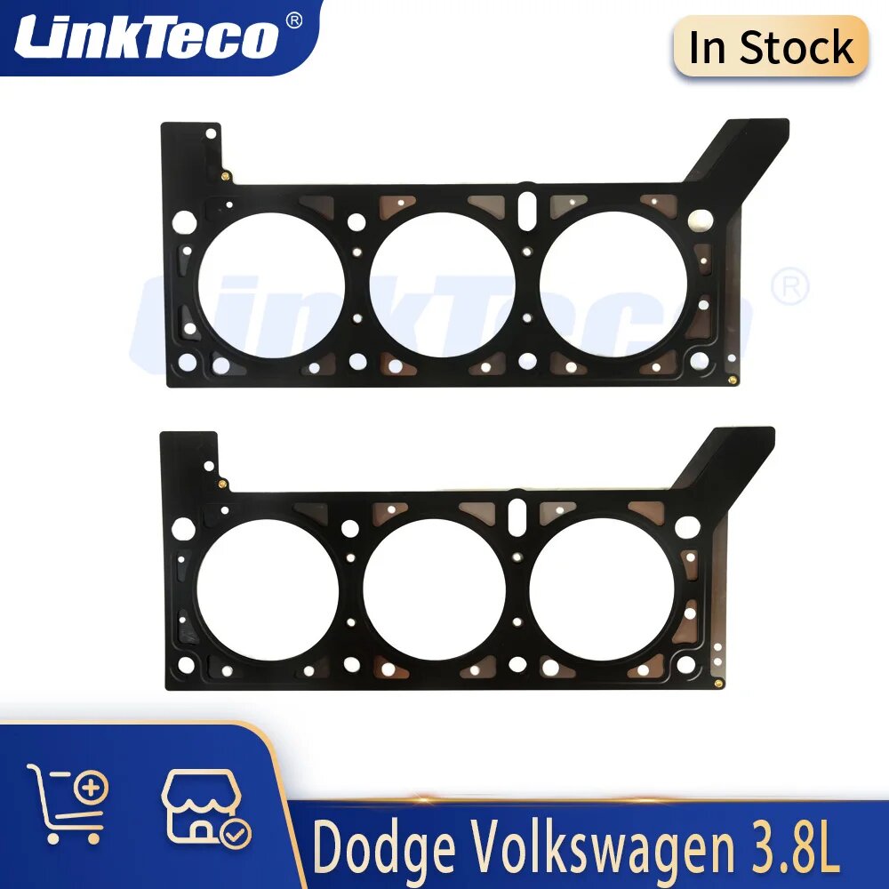 Комплект прокладок головки двигателя подходит для газа 3.8 л V6 EGH для Chrysler Dodge Grand Caravan Volkswagen Routan 3.8L OHV 01-10 9997PT 9996PT